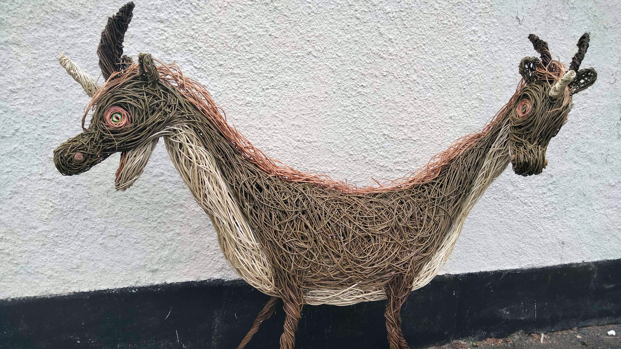 Woody Fox: Willow Animal Heads - MOMA Machynlleth