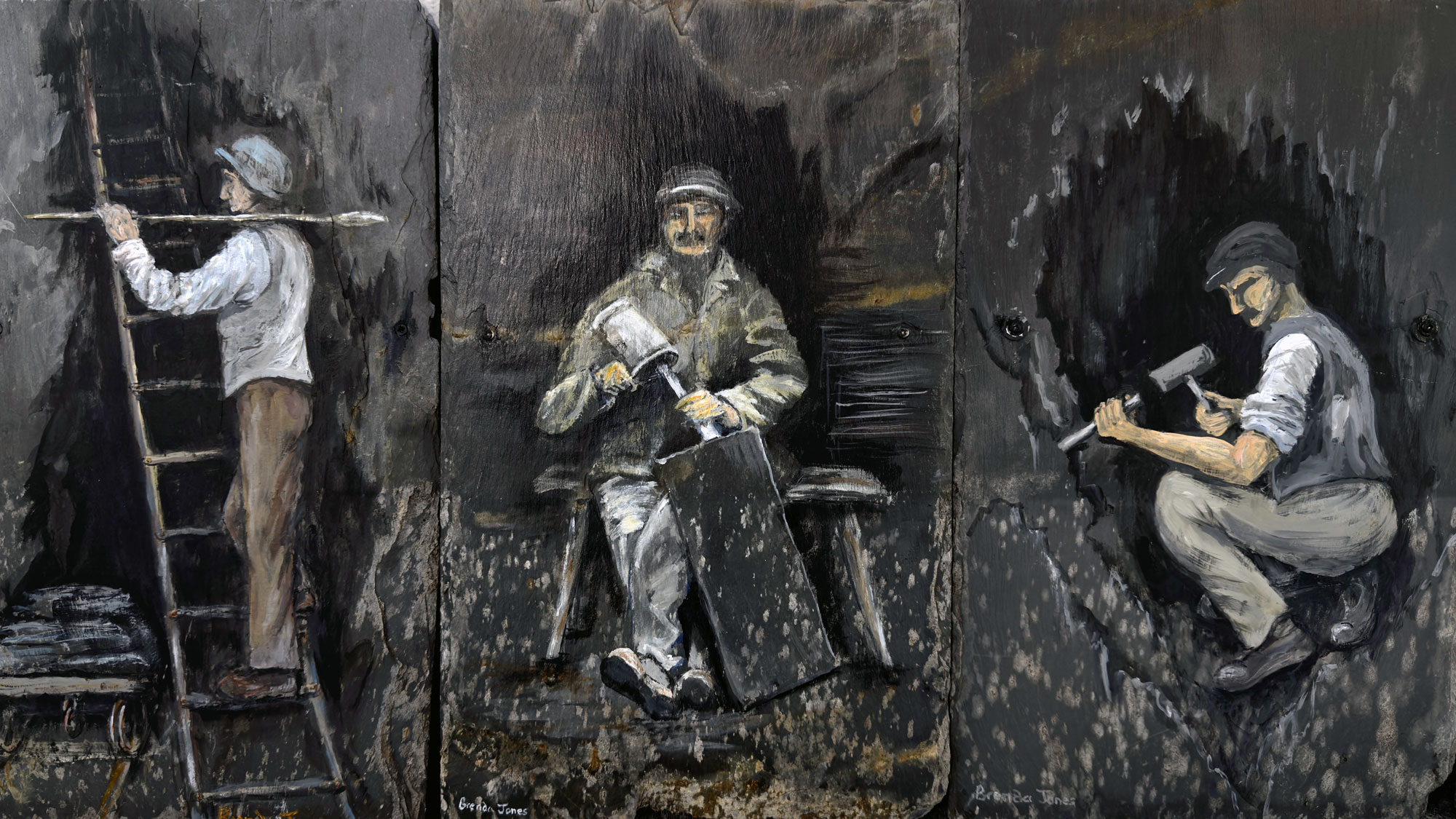 Brenda Jones: Slate Workers - MOMA Machynlleth